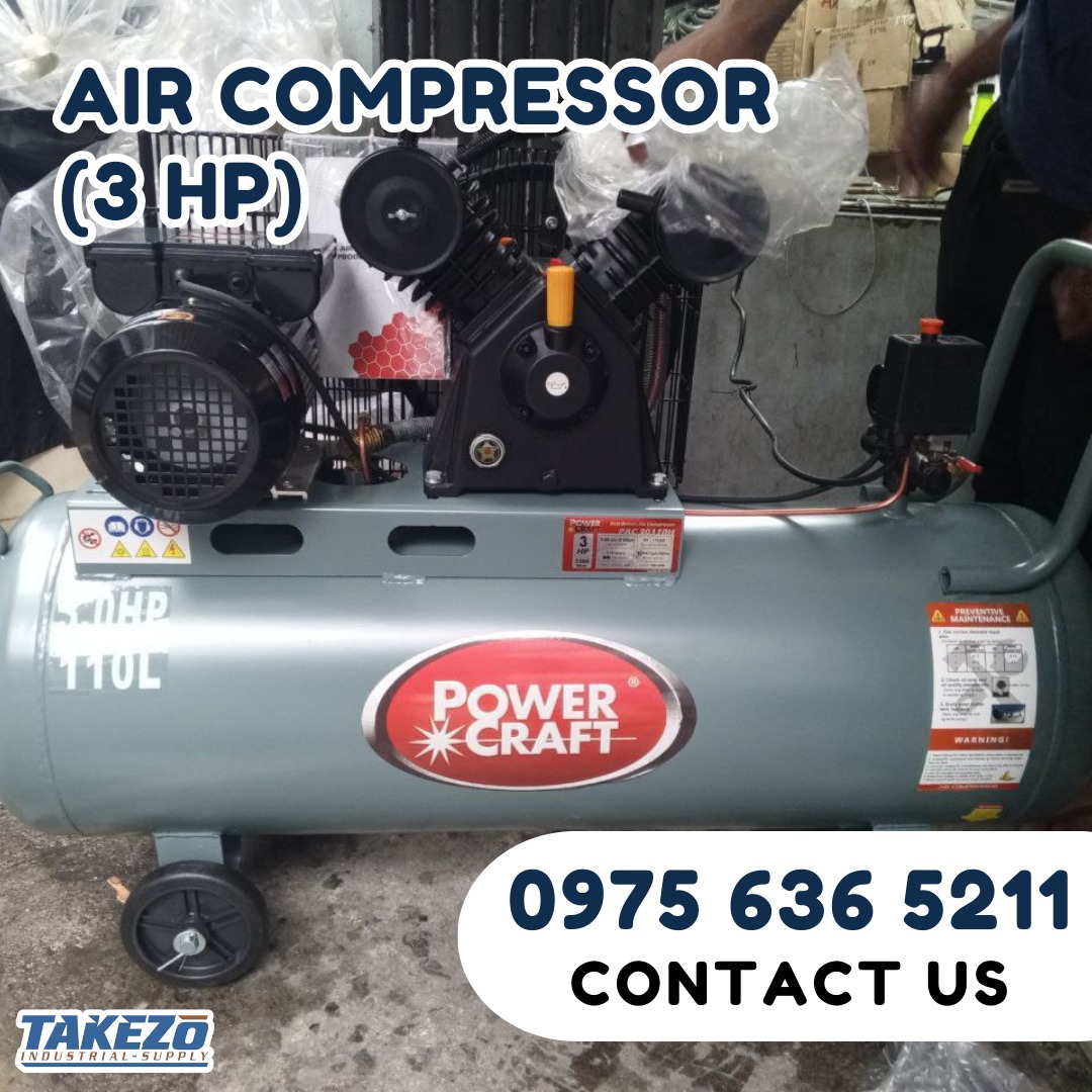 AIR COMPRESSOR (3HP-110L), Commercial & Industrial, Construction Tools ...