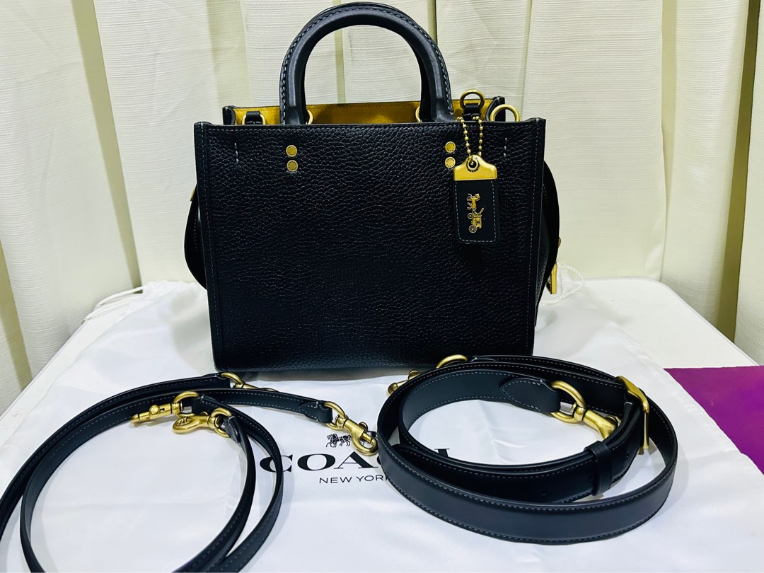 Authentic Coach Rogue 25 Black, Luxury, Bags & Wallets on Carousell