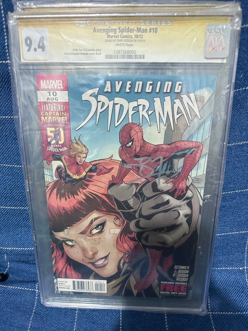 AVENGING SPIDER MAN ISSUE 9 & 10 CGC SIGNED TERRY DODSON, Hobbies ...
