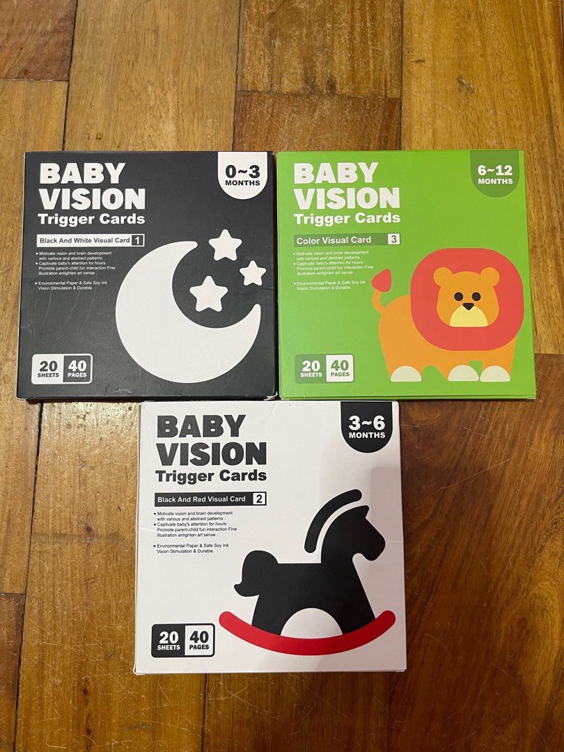 Baby Visual Stimulation Cards, 5.5'' X 5.5'' Color Baby Vision Trigger ...