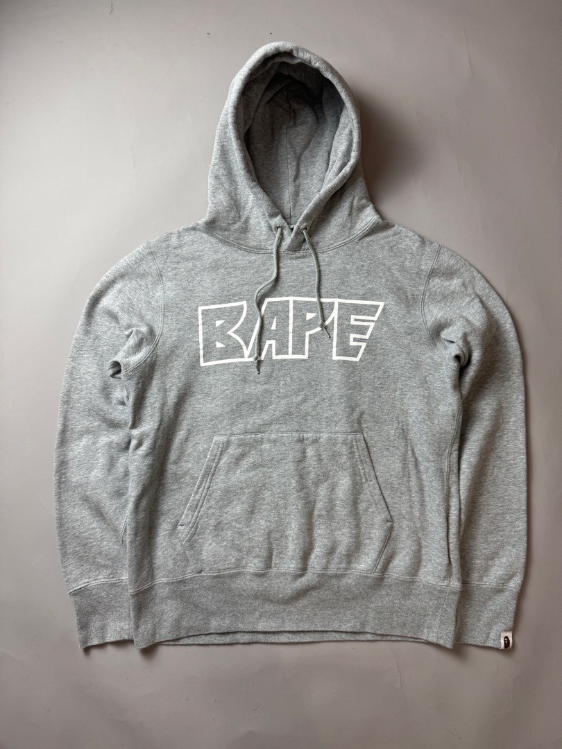 BAPE back print logo, Luxury, Apparel on Carousell