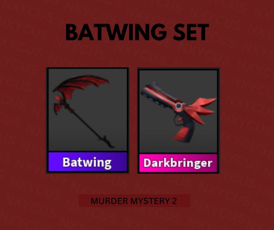 Batwing Set ROBLOX MM2, Video Gaming, Gaming Accessories, In-Game ...