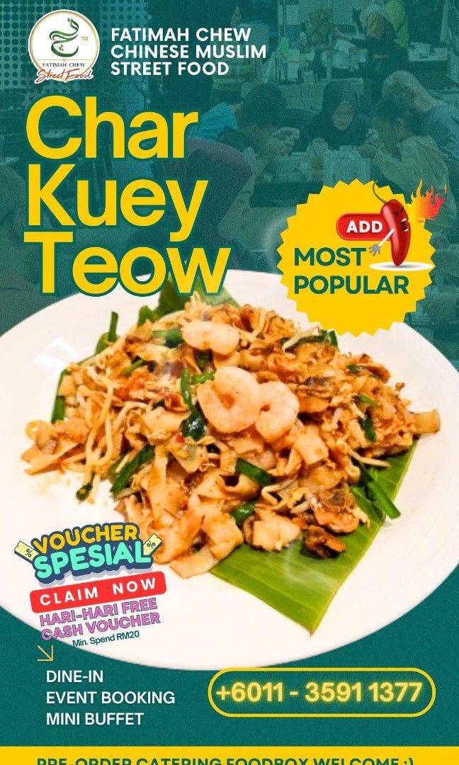 Best Chinese Muslim Char Kuey Teow, Food & Drinks, Local Eats on Carousell
