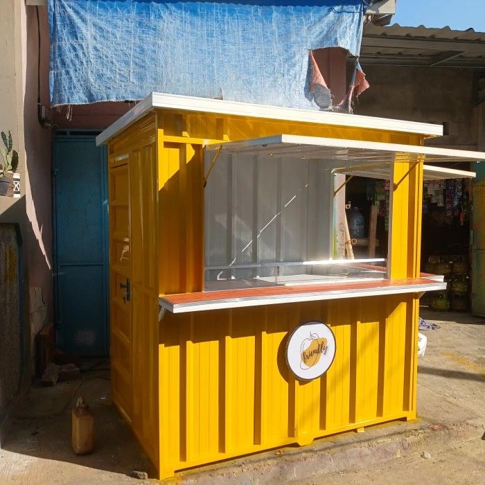 BOOTH CONTAINER Gerobak Jualan Uk. 1,5 x 1 mtr makanan minuman bisa ...