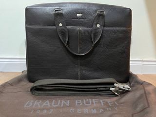 Braun Buffel Full Leather Tote Bag (Large), Men's Fashion, Bags, Sling ...