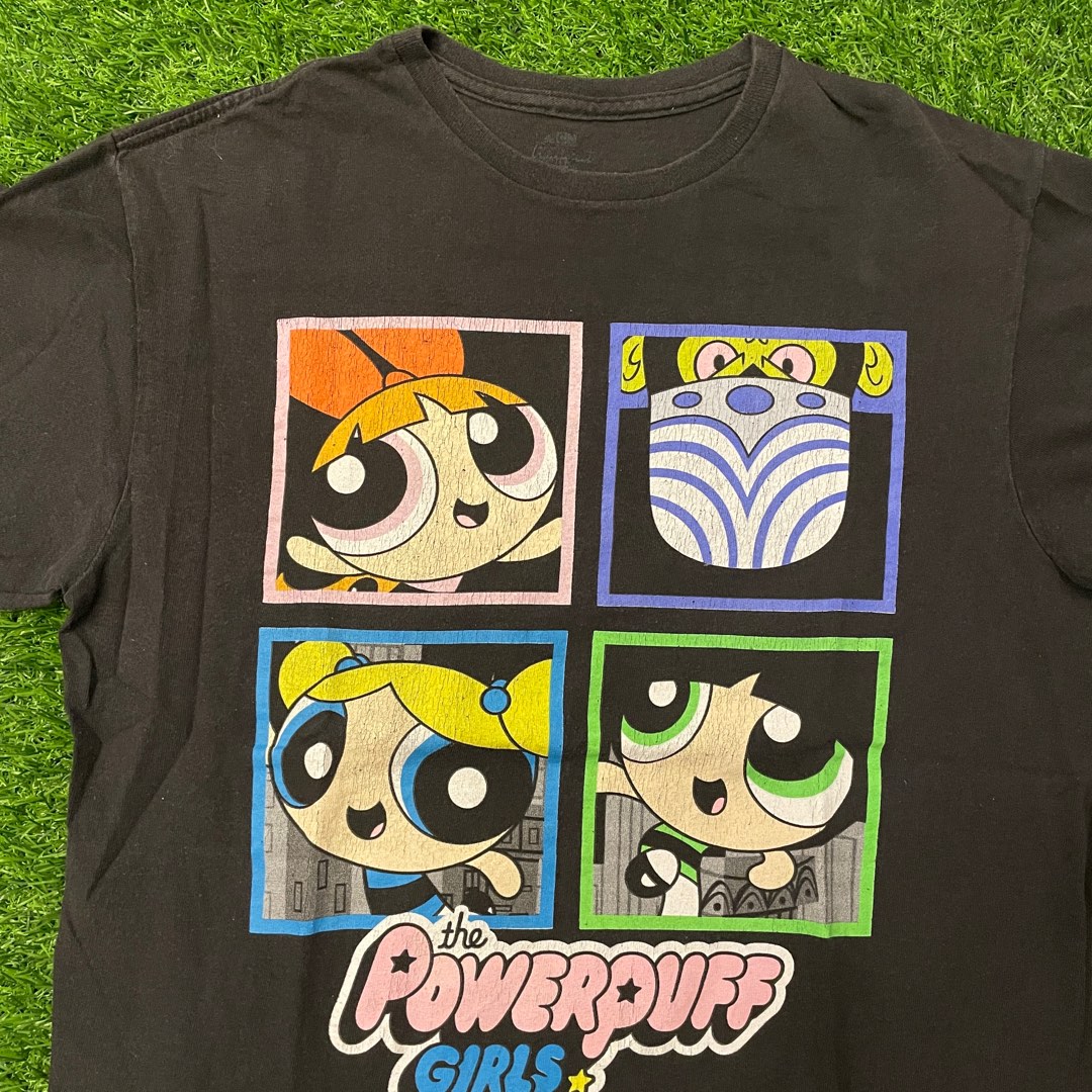 Cartoon Network Powerpuff Girls Mega Print Shirt, Women's Fashion, Tops ...