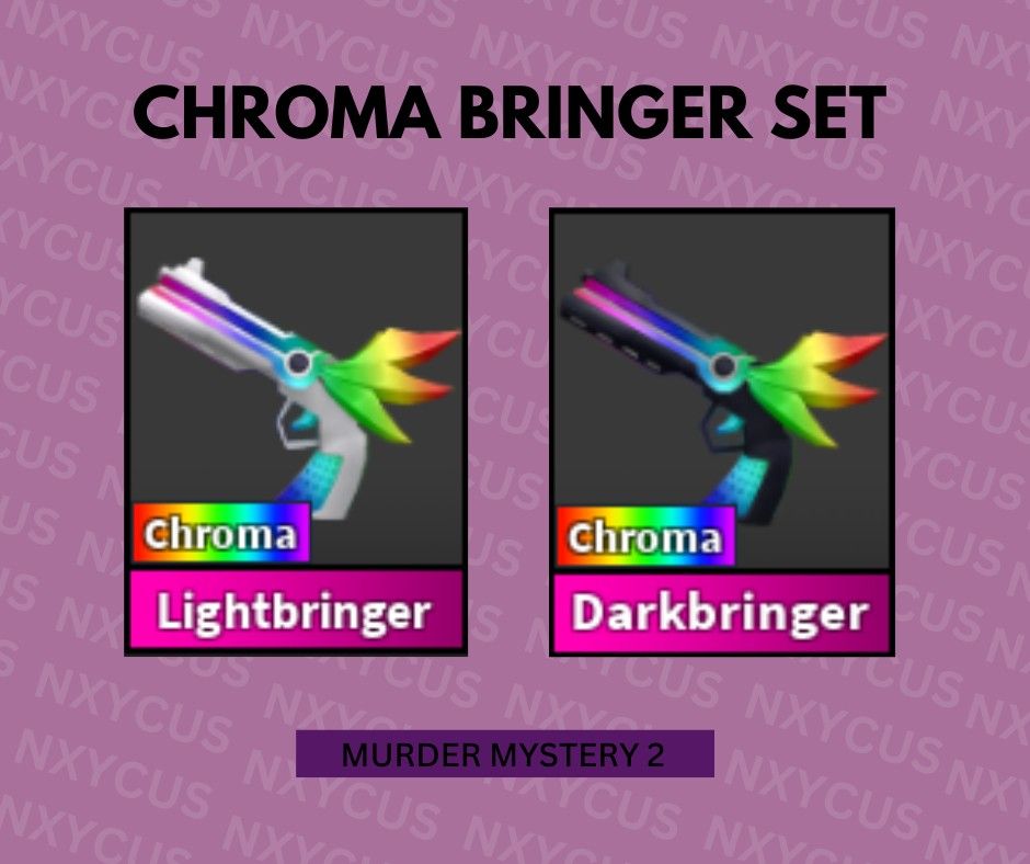 Chroma Bringer Set ROBLOX MM2, Video Gaming, Gaming Accessories, In-Game Products on Carousell
