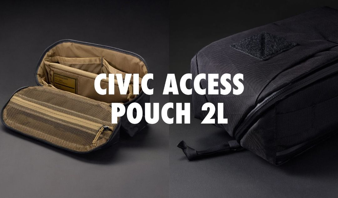 Evergoods Civic Access Pouch 2L CAP2 - Black/Burgundy/Burnt Orange ...