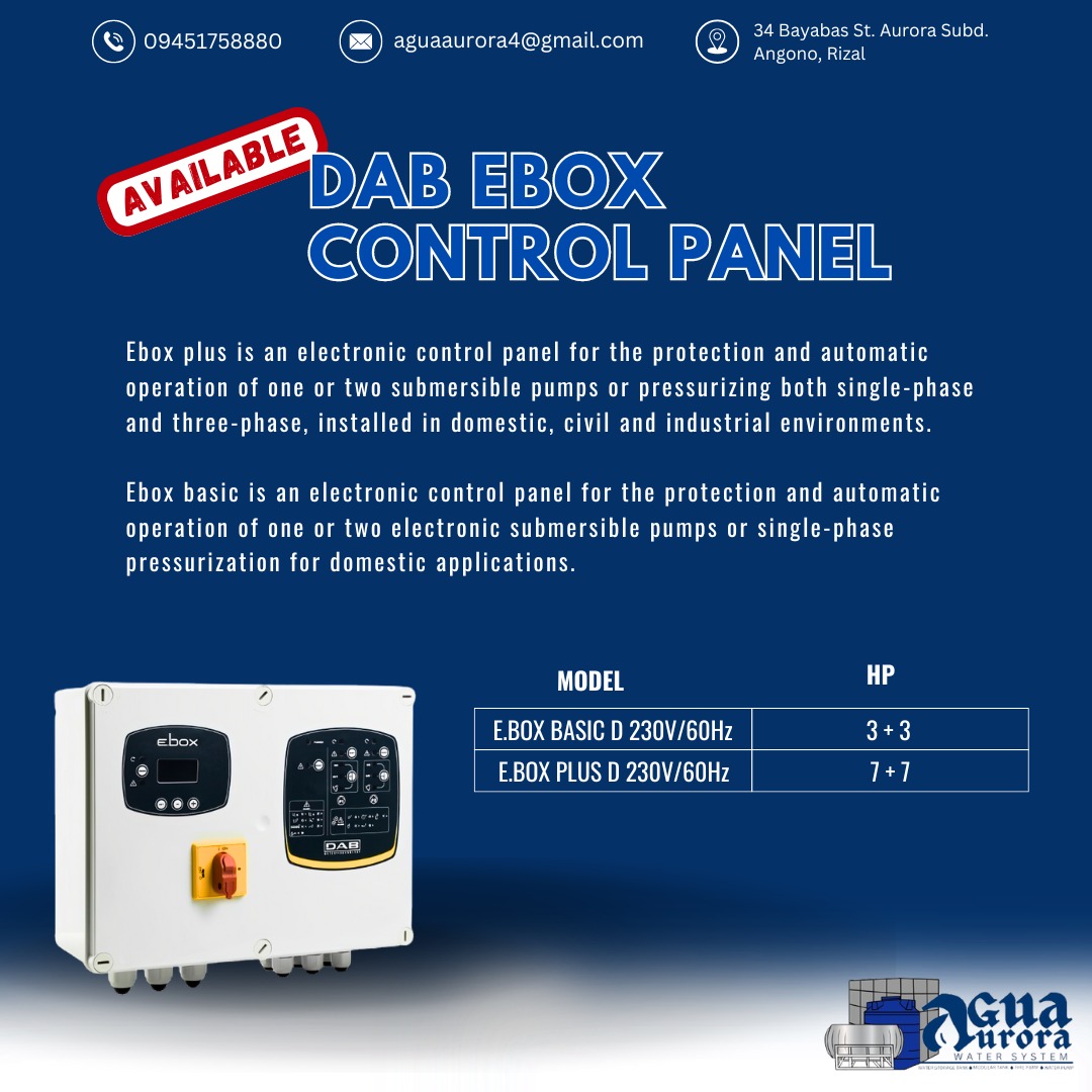 DAB EBOX CONTROL PANEL, Furniture & Home Living, Gardening, Hose and ...