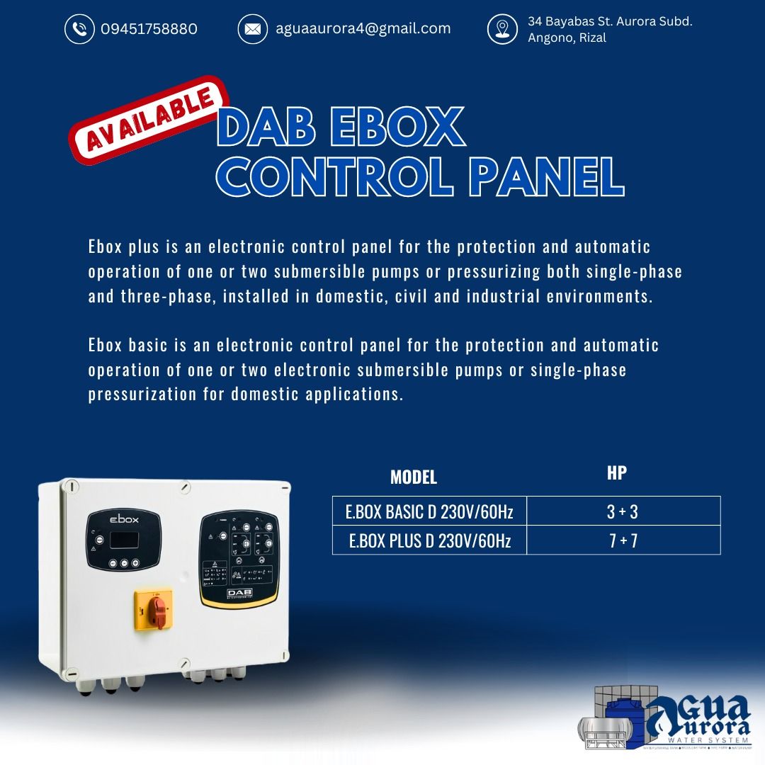 DAB EBOX CONTROL PANEL, Furniture & Home Living, Gardening, Hose and ...
