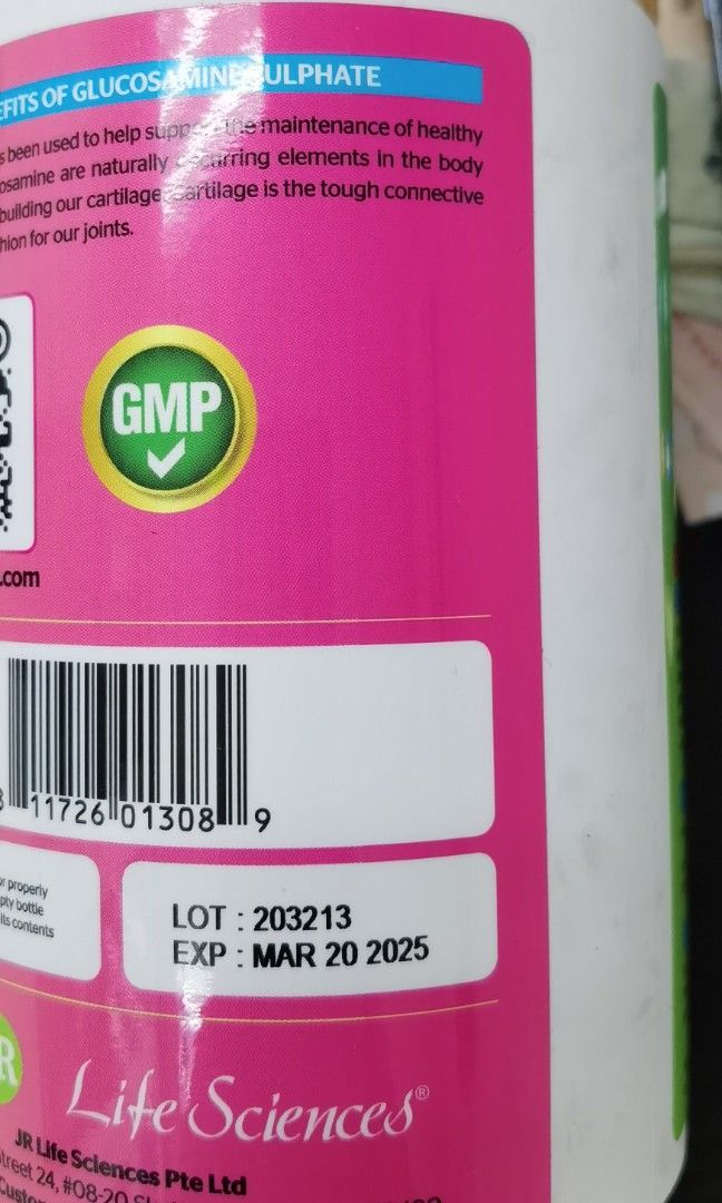 [Exp: March 2025] JR Life Sciences Extra Strength Glucosamine 2-KCl ...