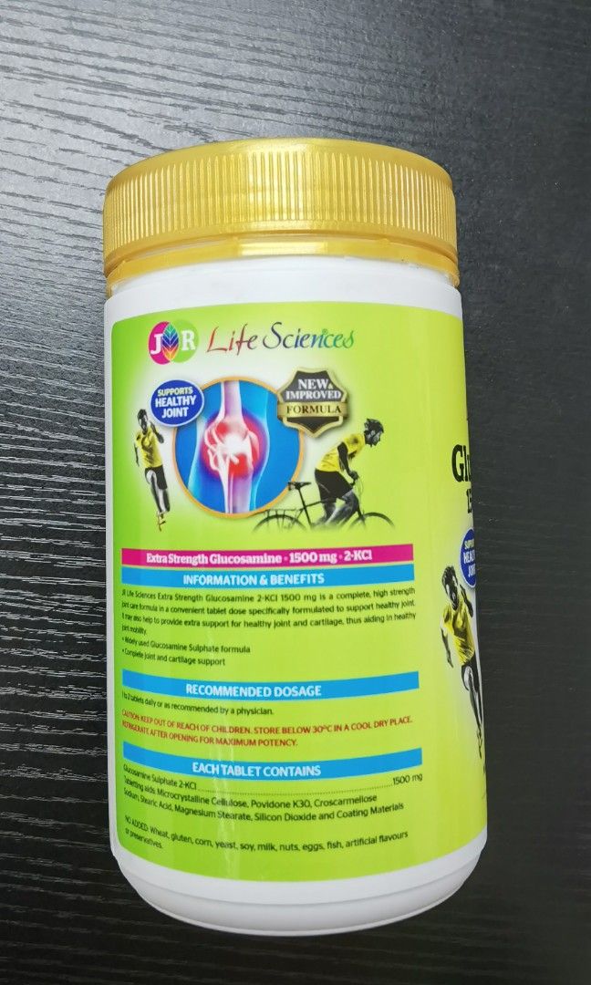 [Exp: March 2025] JR Life Sciences Extra Strength Glucosamine 2-KCl ...