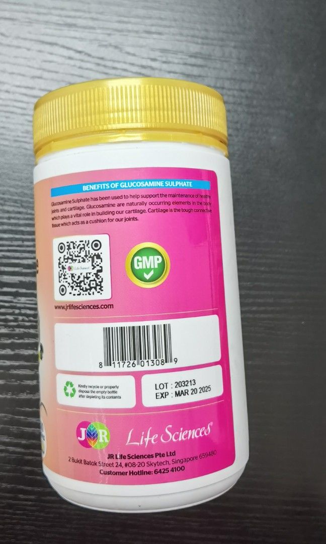 [Exp: March 2025] JR Life Sciences Extra Strength Glucosamine 2-KCl ...