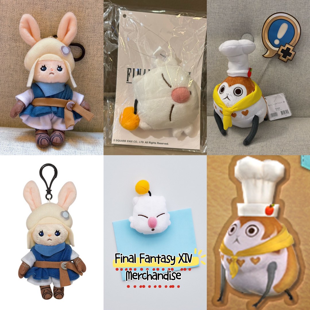 Final Fantasy XIV Merch - Lopporit, Moogle, Paissa , Hobbies & Toys ...