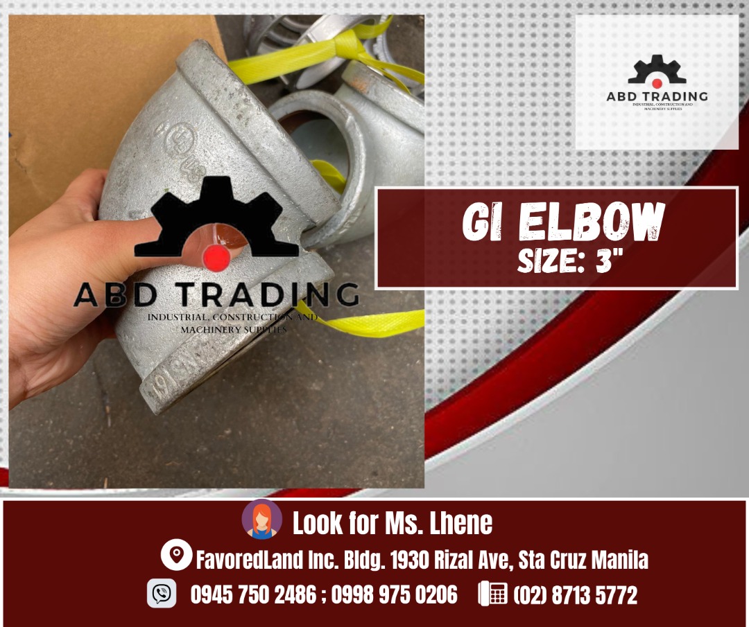 GI ELBOW, Commercial & Industrial, Construction Tools & Equipment on ...