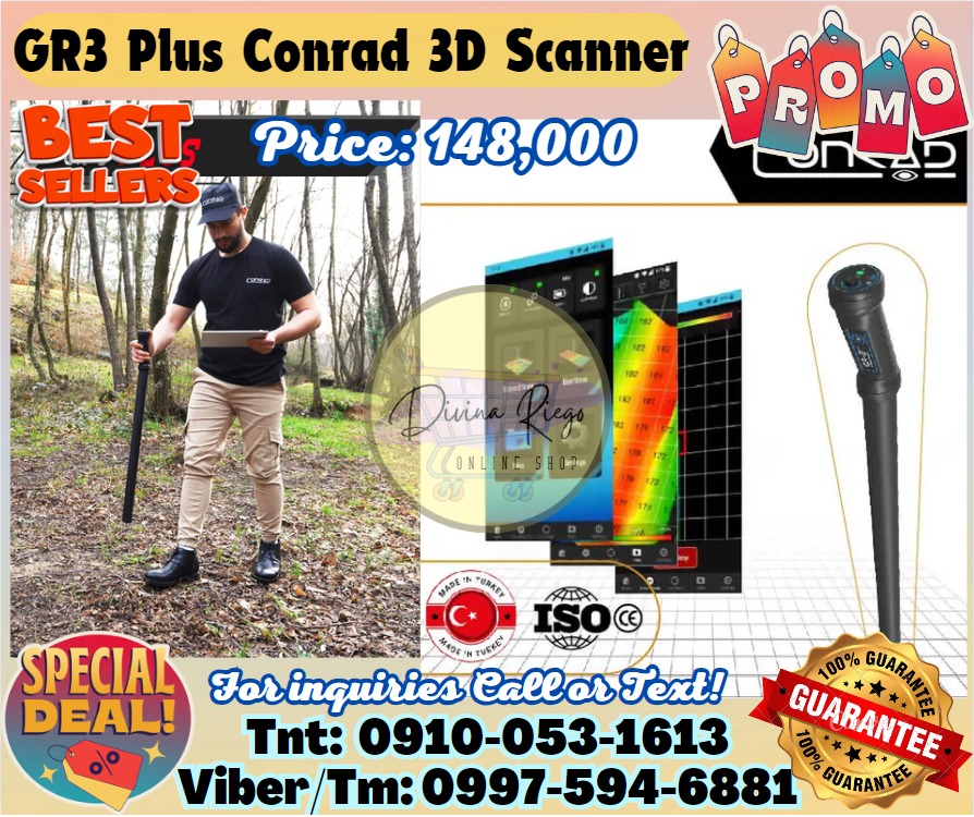 Gold Detector 3D Scanner GR3 Plus Conrad 15m depth, Commercial ...