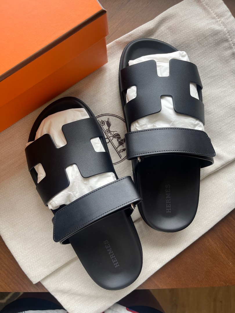 Hermes Black Chypre, Luxury, Sneakers & Footwear on Carousell