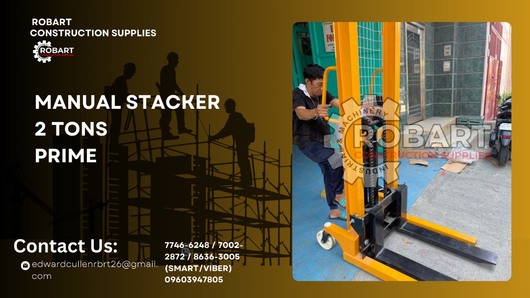 HYDRAULIC MANUAL STACKER 2 TONS PRIME POWER TOOLS, Commercial ...