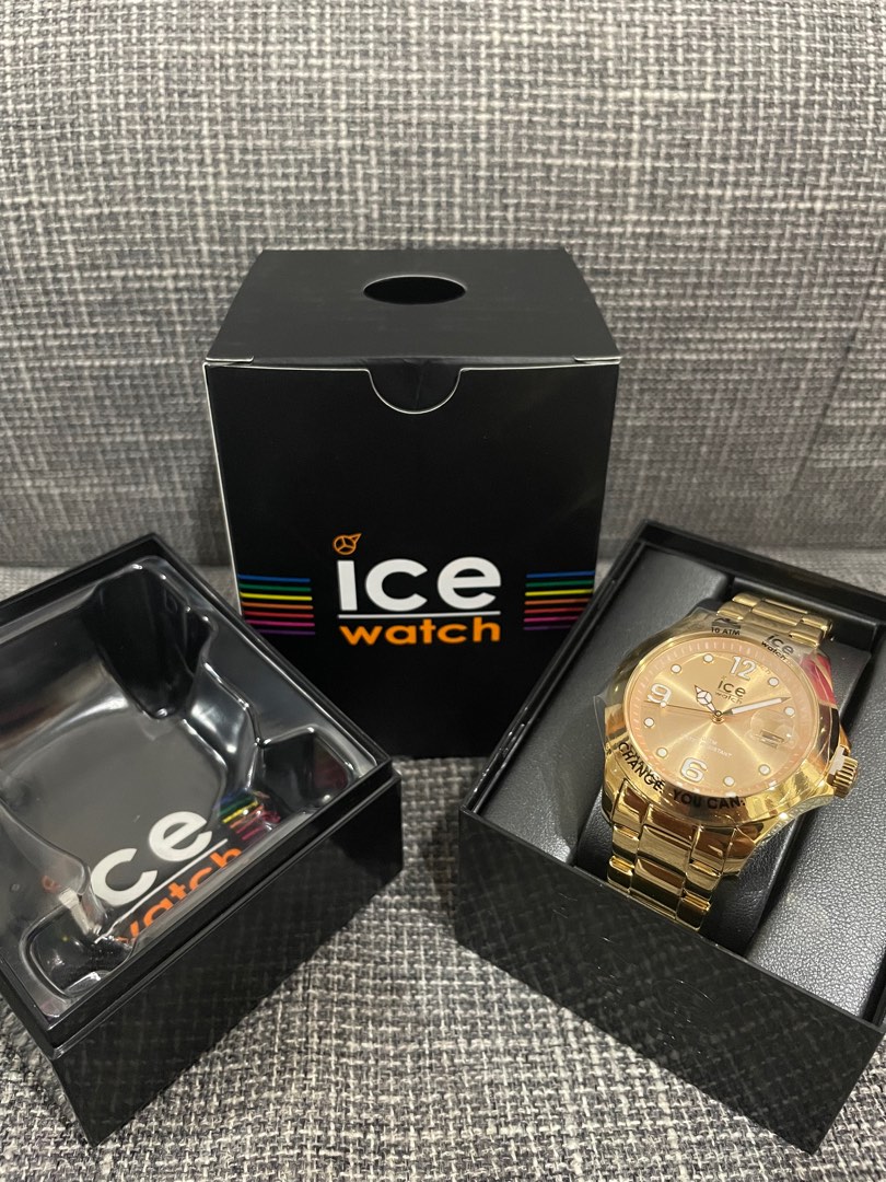 Ice Watch Steel Classic Gold, Men's Fashion, Watches & Accessories ...
