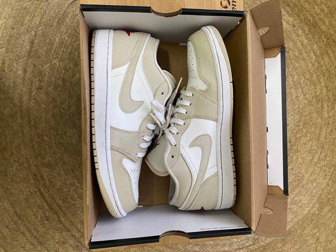 Jordan 1 Low SE Sail Rattan, Men's Fashion, Footwear, Sneakers on Carousell