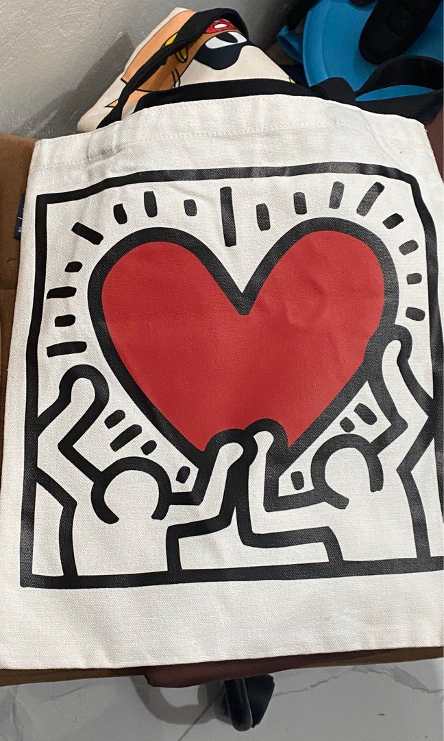 KEITH HARING Tote Bag x Nome, Women's Fashion, Bags & Wallets, Tote ...