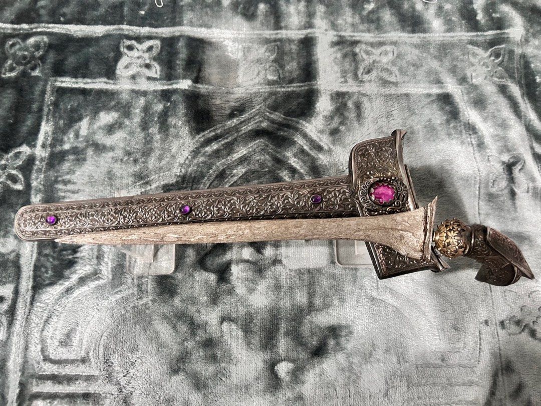 Keris sepukal perak asli premium antik, Hobbies & Toys, Collectibles ...