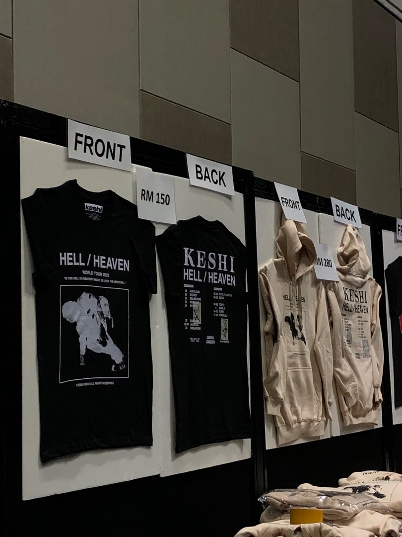 KESHI HELL/HEAVEN TOUR MERCH, Men's Fashion, Tops & Sets, Tshirts ...
