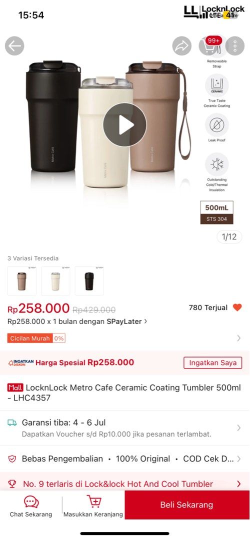 LocknLock / Lock n Lock Metro Cafe, Makanan & Minuman, Minuman Tidak ...