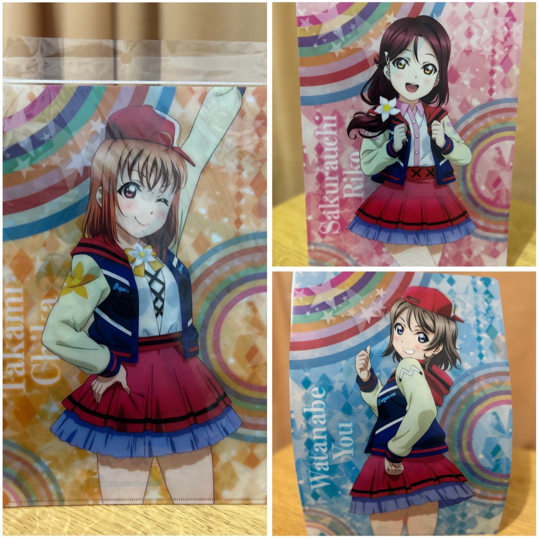 Lovelive! Sunshine! File Folder 3pcs, Hobbies & Toys, Stationary ...