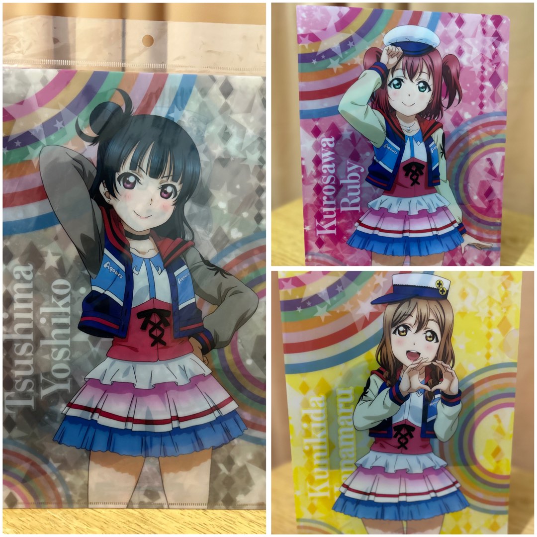 Lovelive! Sunshine! File Folder Set of 3, Hobbies & Toys, Stationary ...
