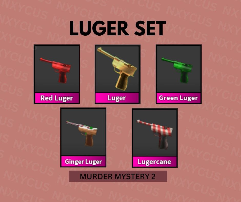 Luger Set ROBLOX MM2, Video Gaming, Gaming Accessories, In-Game ...