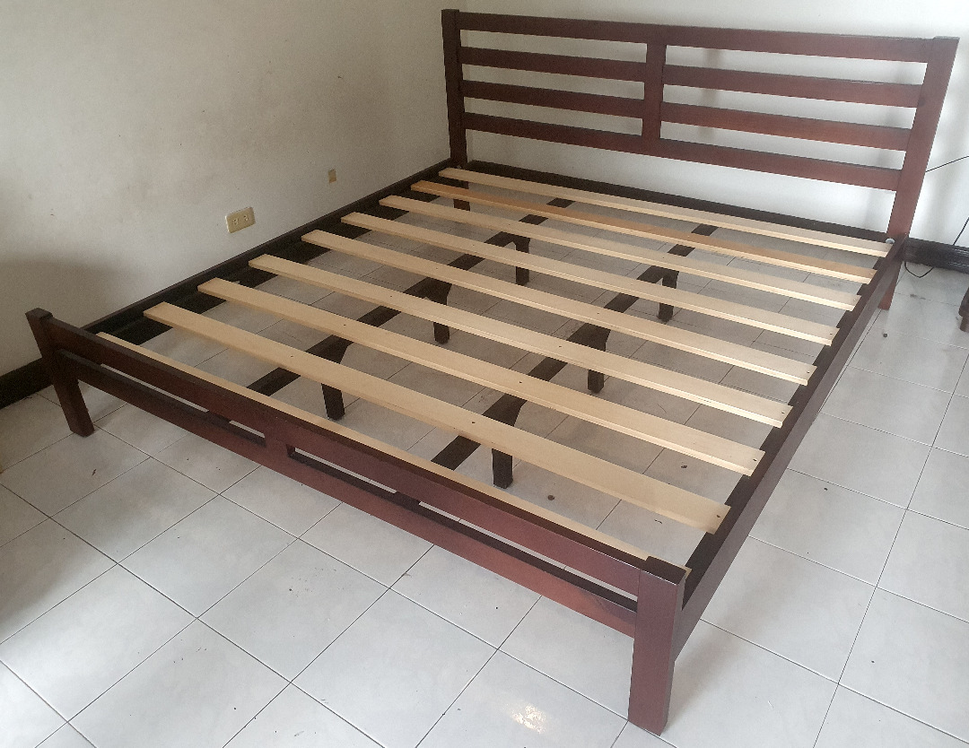 Mandaue Foam - Martinez King Size Bed Frame - Pine Wood, Furniture ...