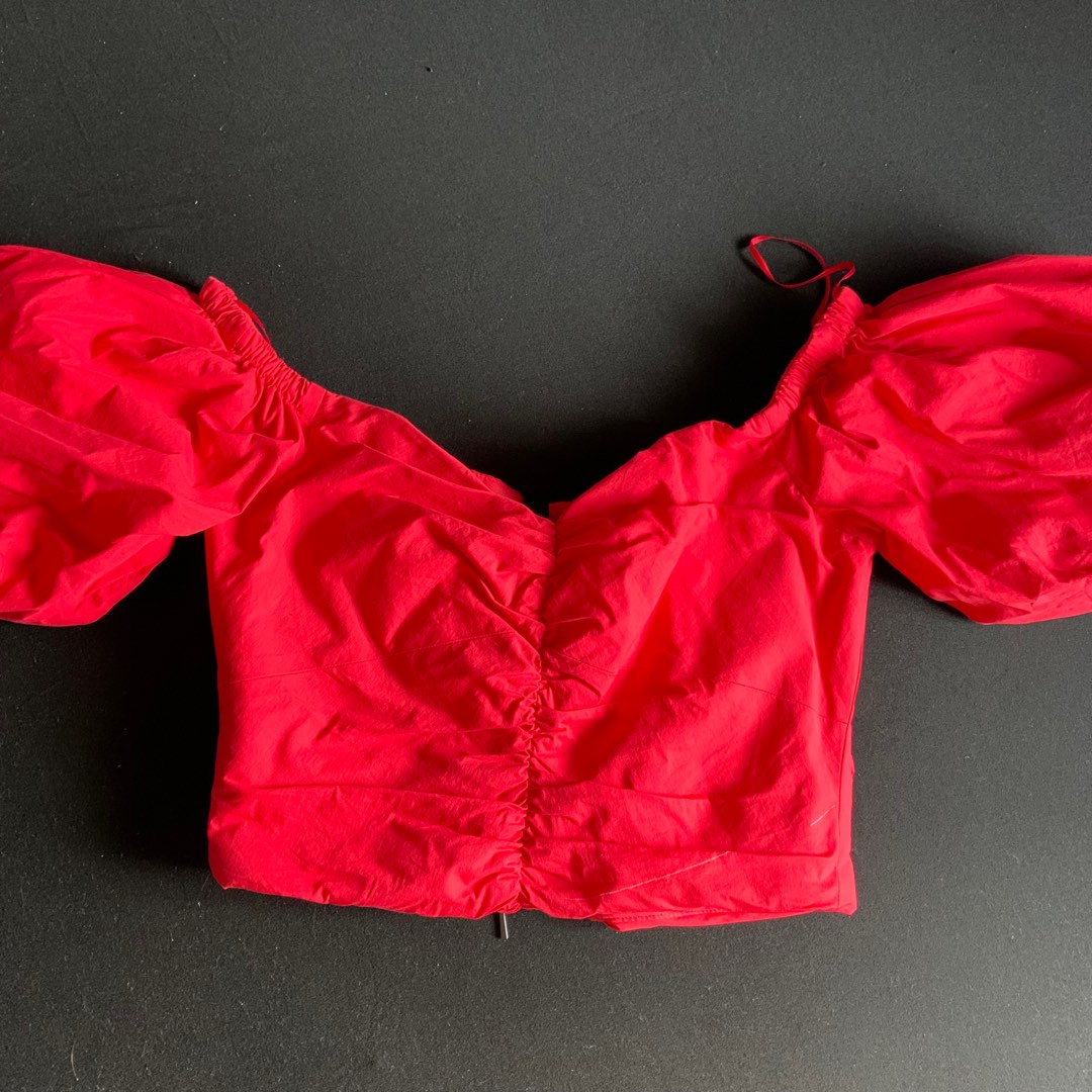 MANGO Red Top (pay 500 sf is included), Women's Fashion, Tops, Others ...