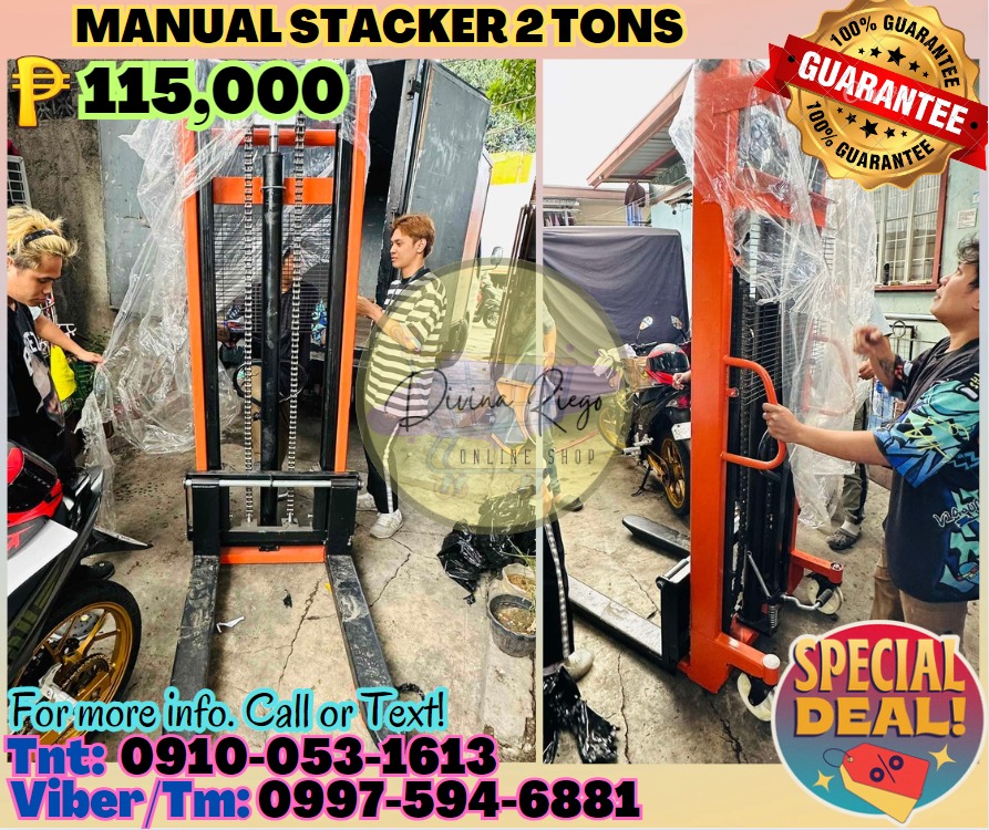 MANUAL STACKER 2 TONS WITH 3M LIFTING HEIGHT, Commercial & Industrial ...