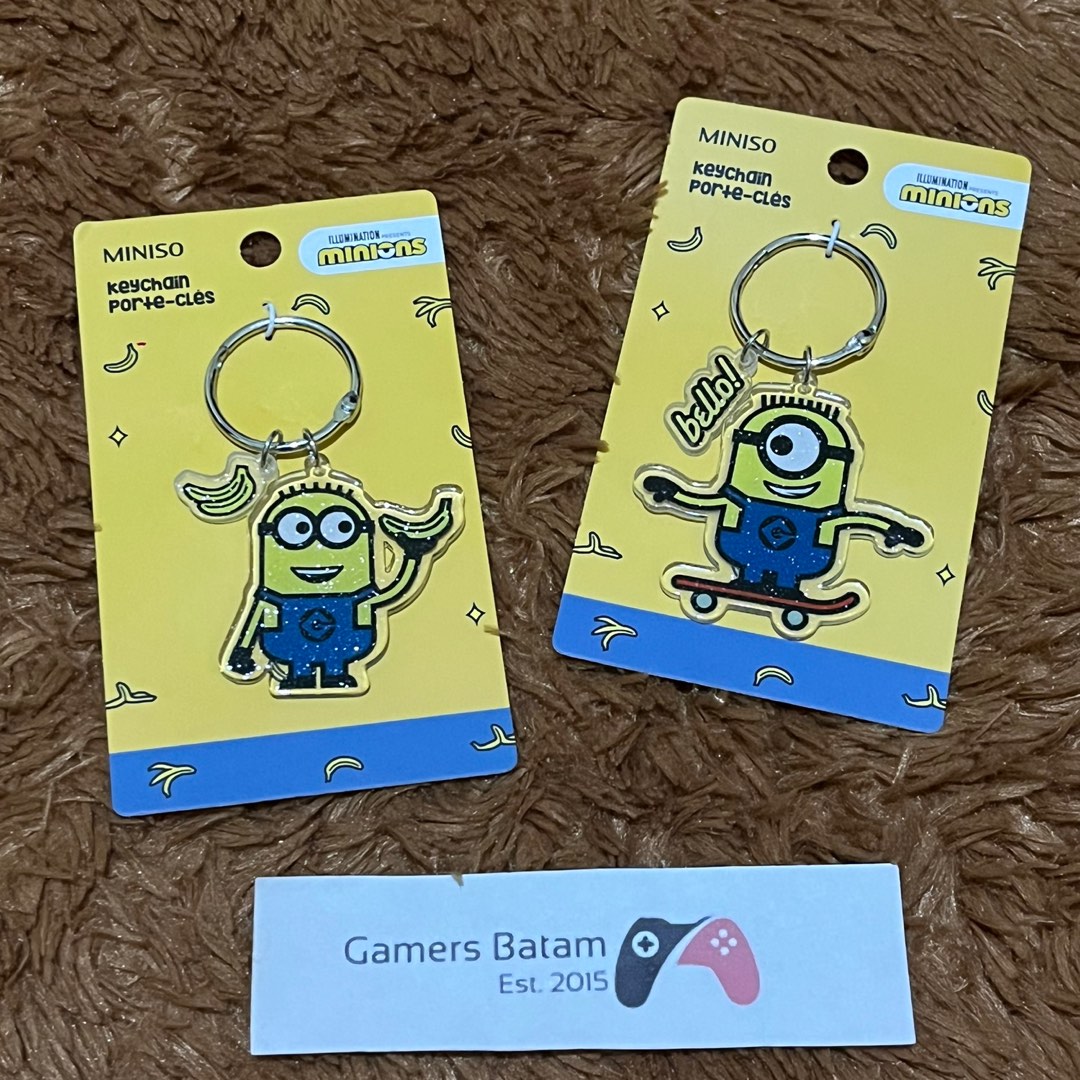 Miniso Keychain Minion Gantungan Kunci LIMITED Edition, Barang Yang ...