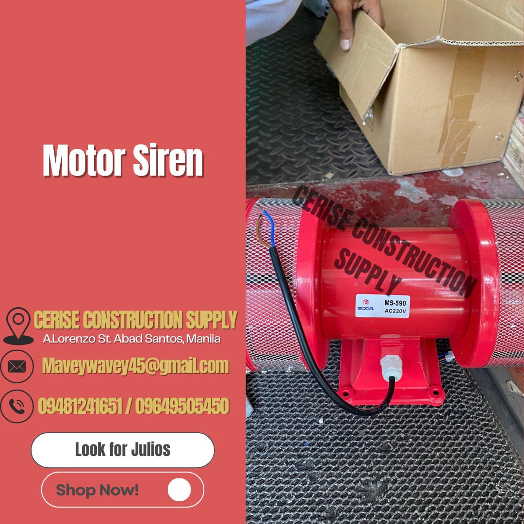 Motor Siren, Commercial & Industrial, Construction Tools & Equipment on Carousell