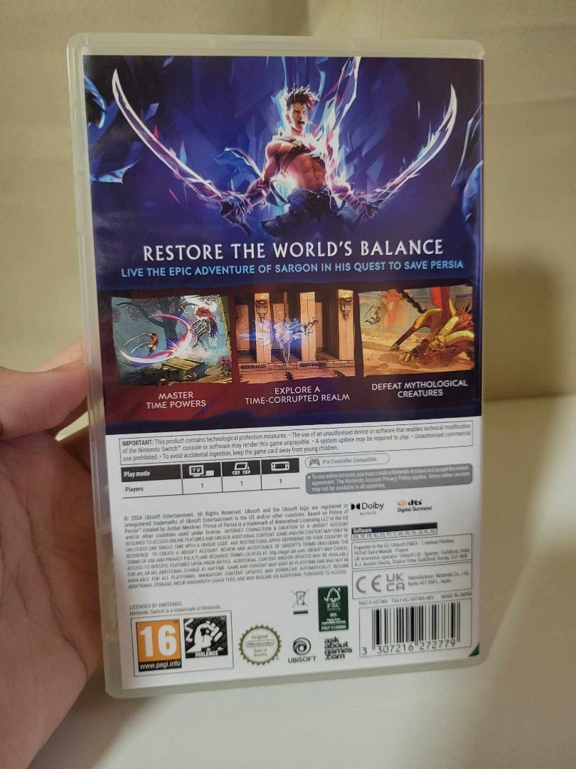 Nintendo Switch Game - Prince of Percia The Lost Crown, Video Gaming ...