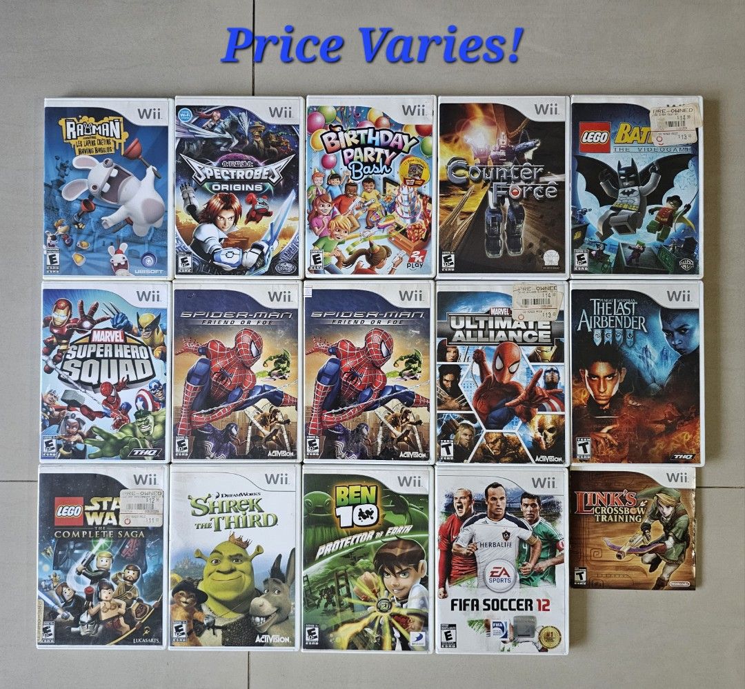 Nintendo Wii, Rayman Raving Rabbids,Spectrobe Origins,Party Bash ...