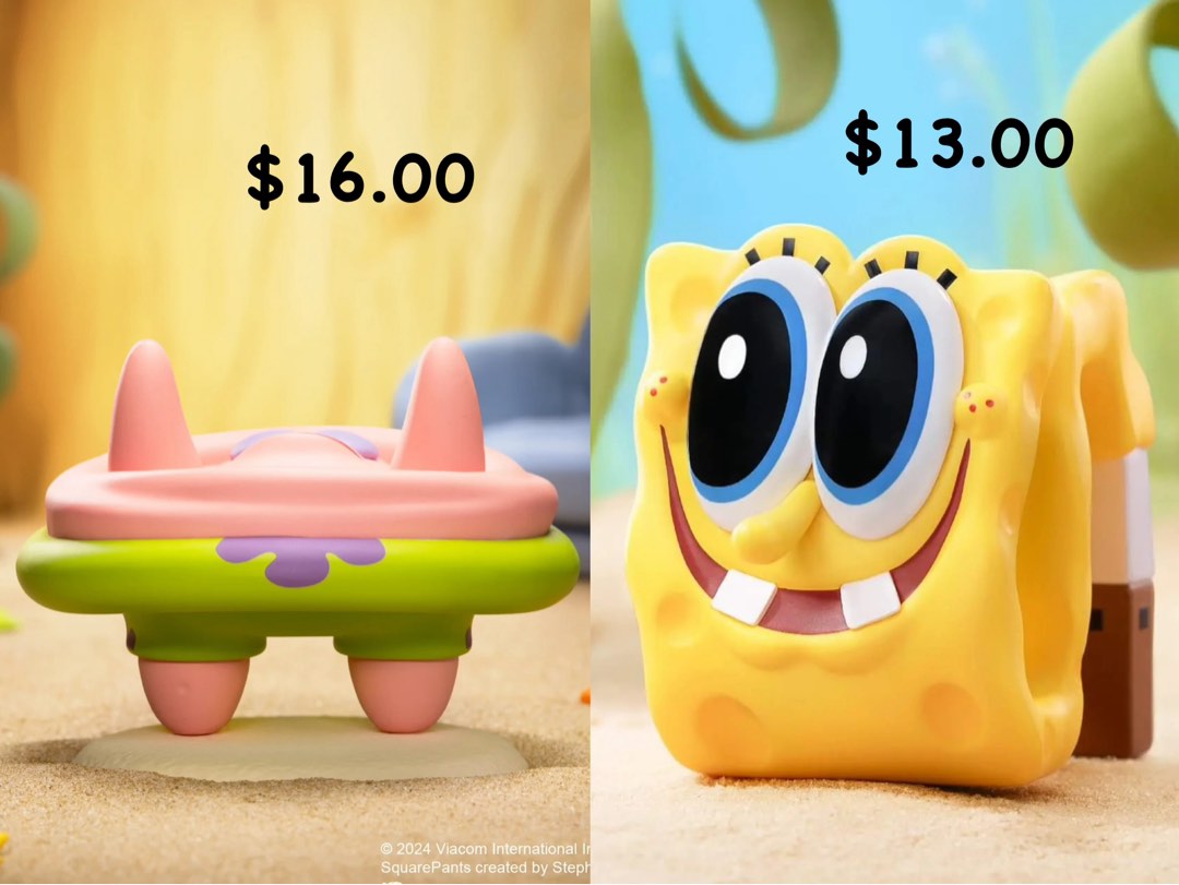 Pop Mart Blind Box - Sponge Bob SquarePants Daily Quitks Series Wobble ...