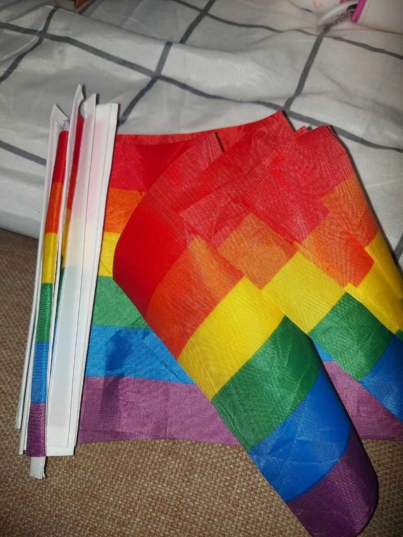 Pride flaglets 8 pieces, Everything Else, Others on Carousell