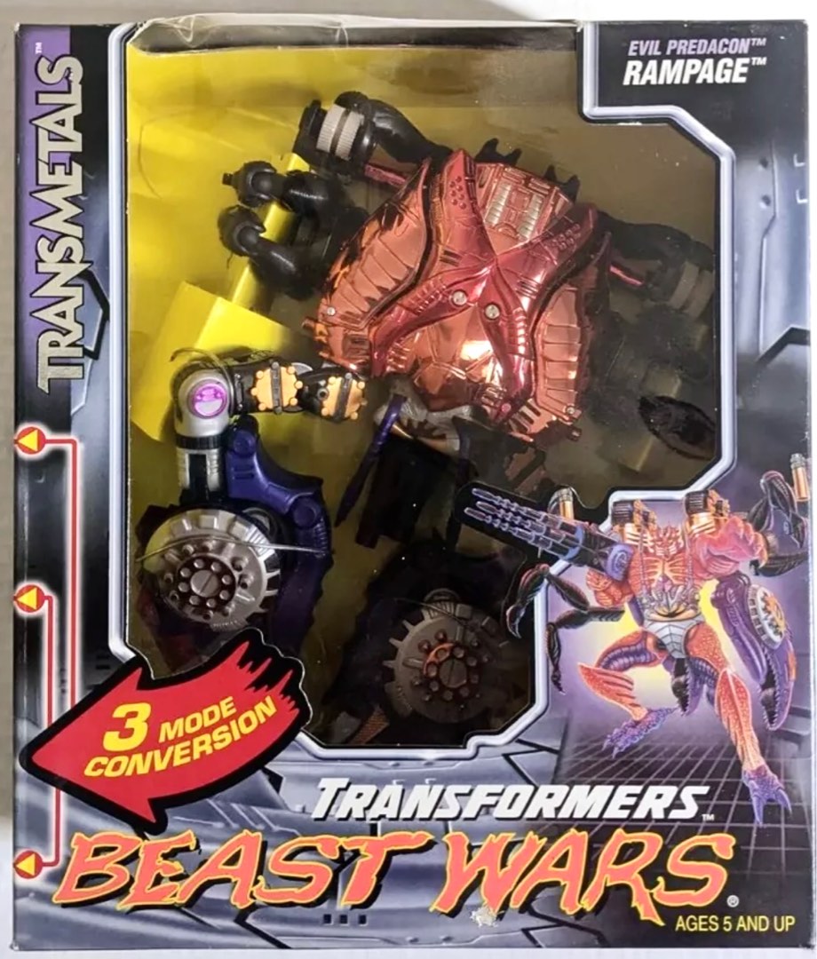 Rampage Beast Wars Transformers 1998 魔蟹 野獸戰爭 全新 美版, 書籍、休閒與玩具, 玩具、公仔、桌遊在旋轉拍賣