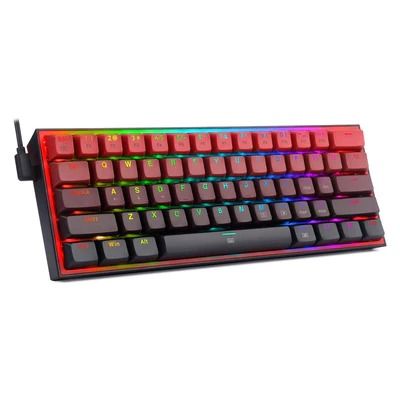 REDRAGON FIZZ RGB WIRED MECHANICAL GAMING KEYBOARD - DUST-PROOF BLUE ...