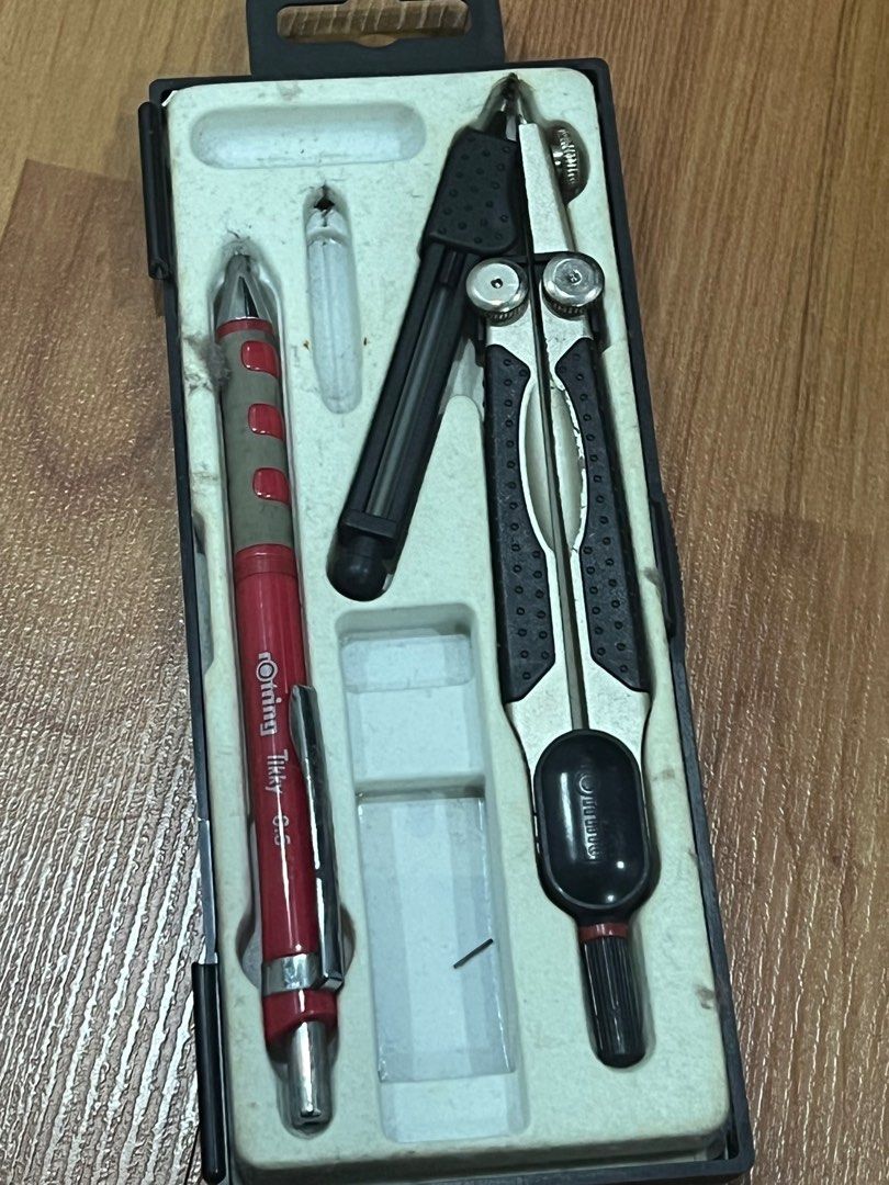 Rotring Mathematical Instrument Set / Set Jangka Lukis Mathematical ...