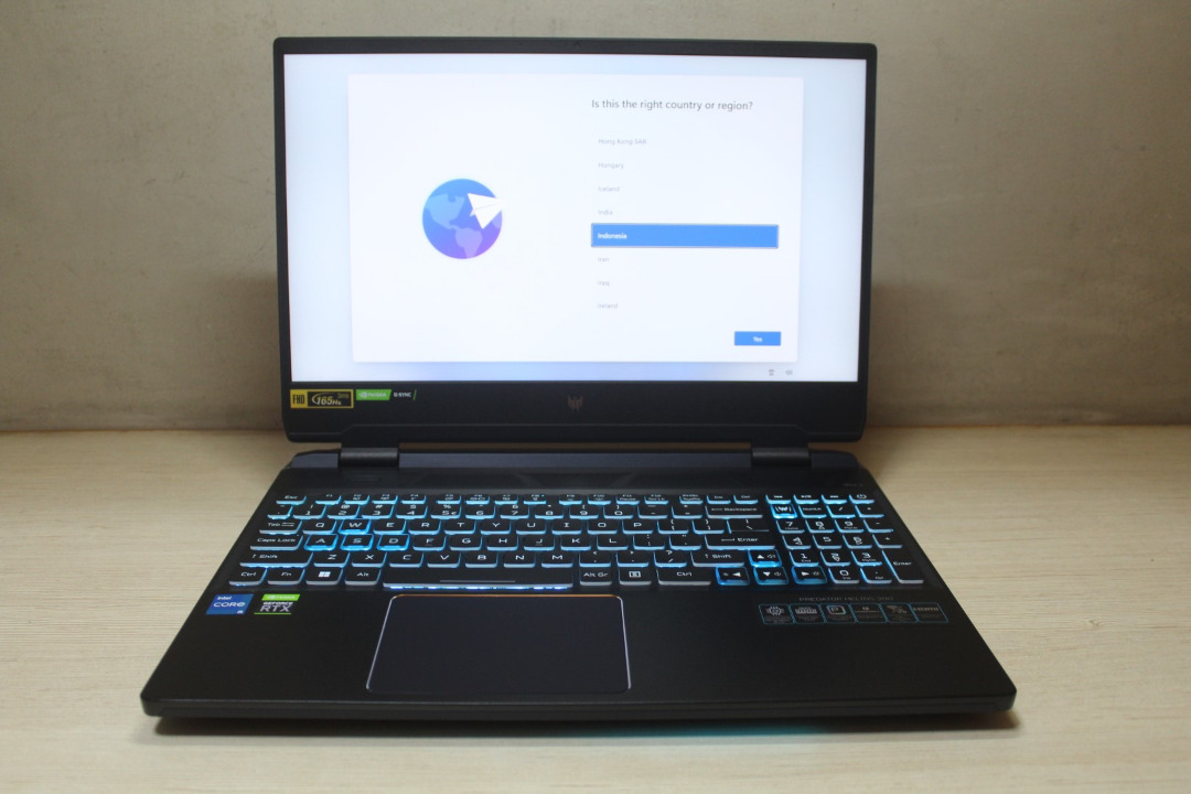 RTX3060 Acer Predator 165HZ i5-12500H DDR5 ssd 512gb Nvidia 6GB Vram ...