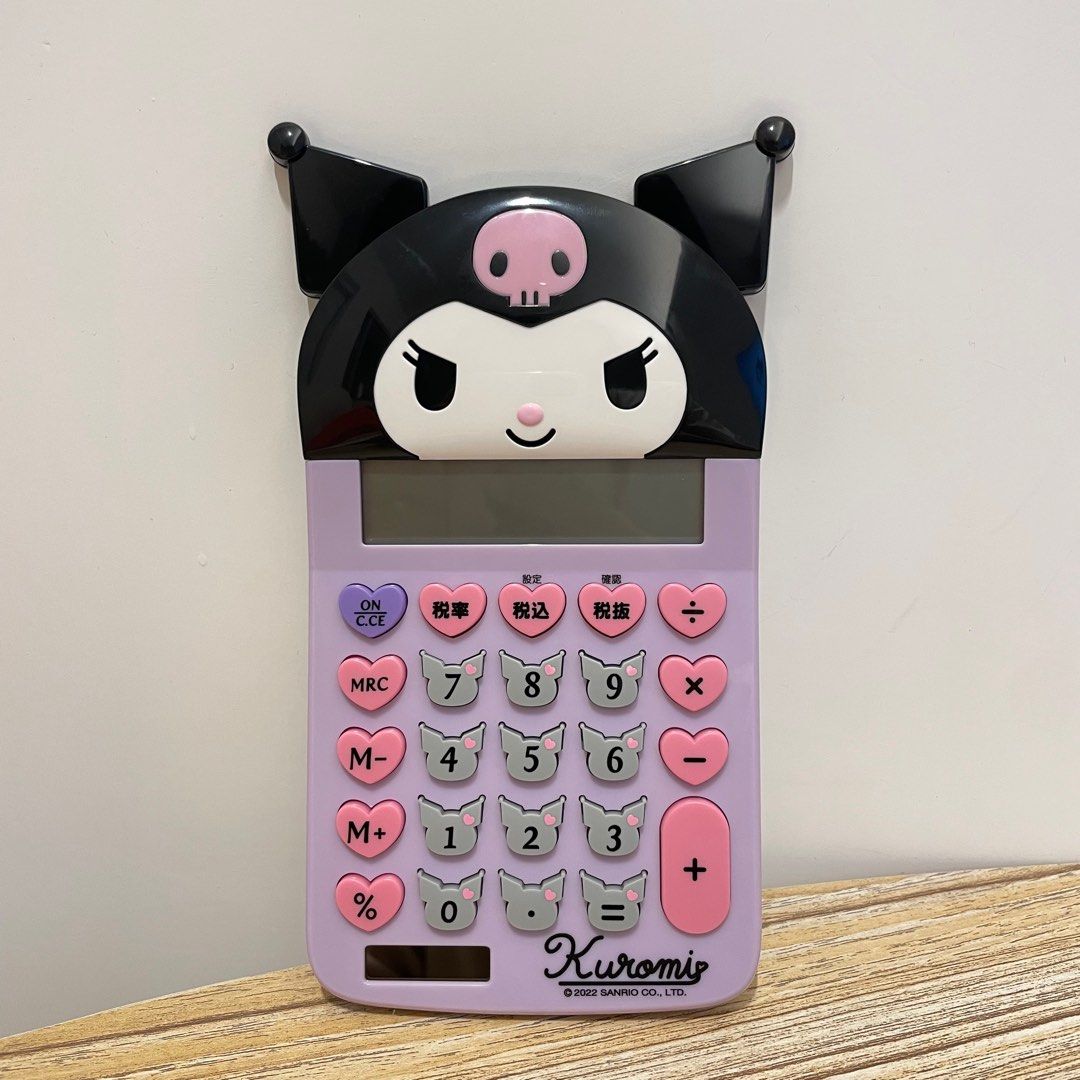 ‼️精美黑色Sanrio Kuromi- 計算機Calculator‼️, 興趣及遊戲, 手作＆自家設計, 文具 - Carousell