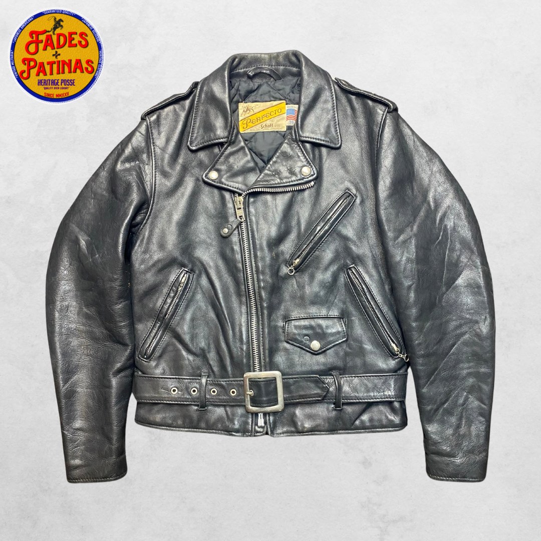 Schott Perfecto 613 One Star Leather Jacket Late 90s - Early 00s Era ...