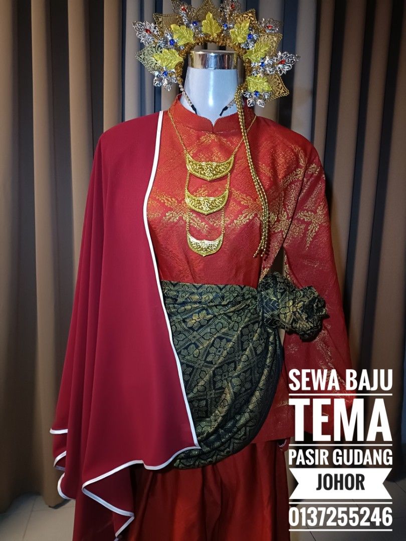 Sewa Baju Tradisional Puteri Perak Tun Teja Srikandi Pasir Gudang Johor ...