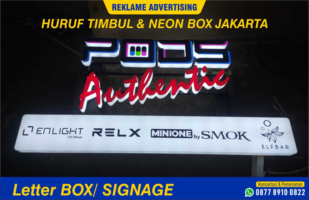 Sign Huruf Timbul dan Neon Box Jakarta, Desain & Kerajinan Tangan ...