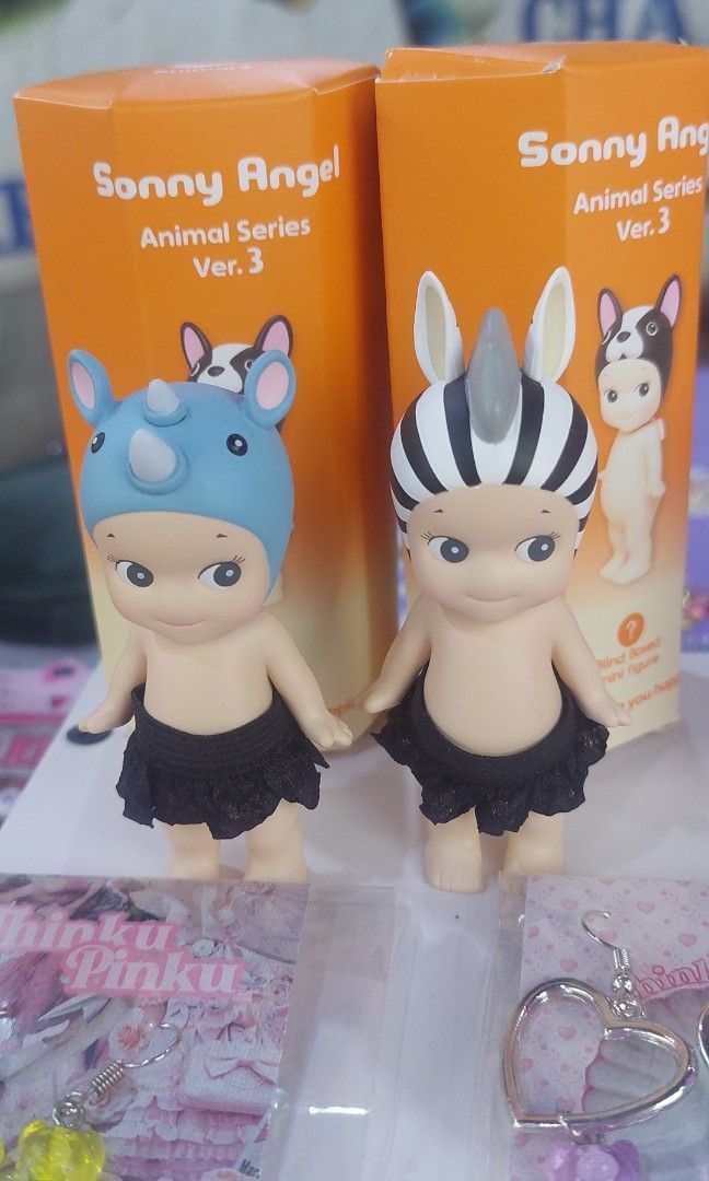 Sonny Angel Rhinoceros and Zebra, Toys & Collectibles, Mainan di Carousell