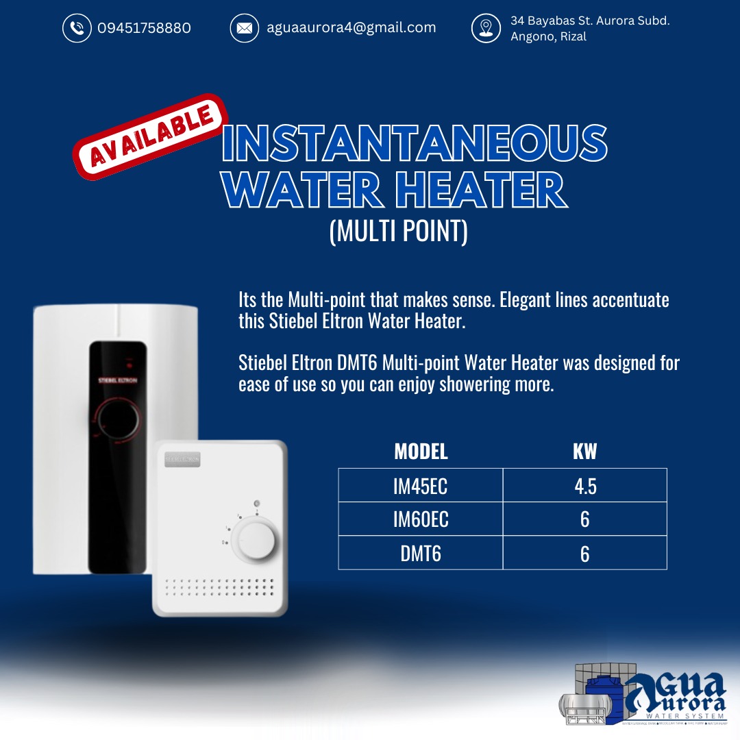 STIEBEL ELTRON INSTANTANEOUS WATER HEATER (MULTI POINT), TV & Home ...